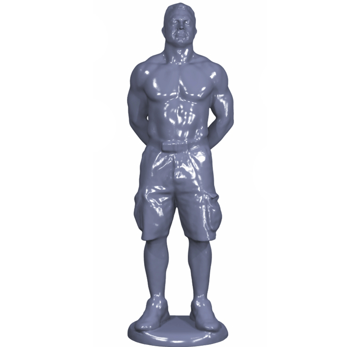 scan male body builder 3d model