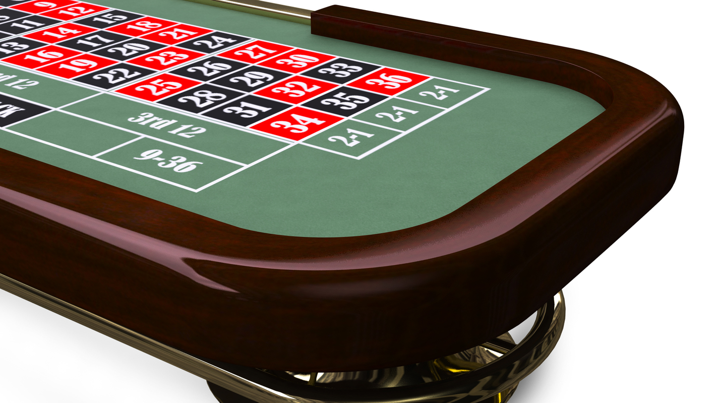 roulette table 3d model