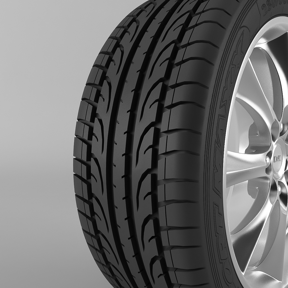 tire dunlop sp sport 3d model
