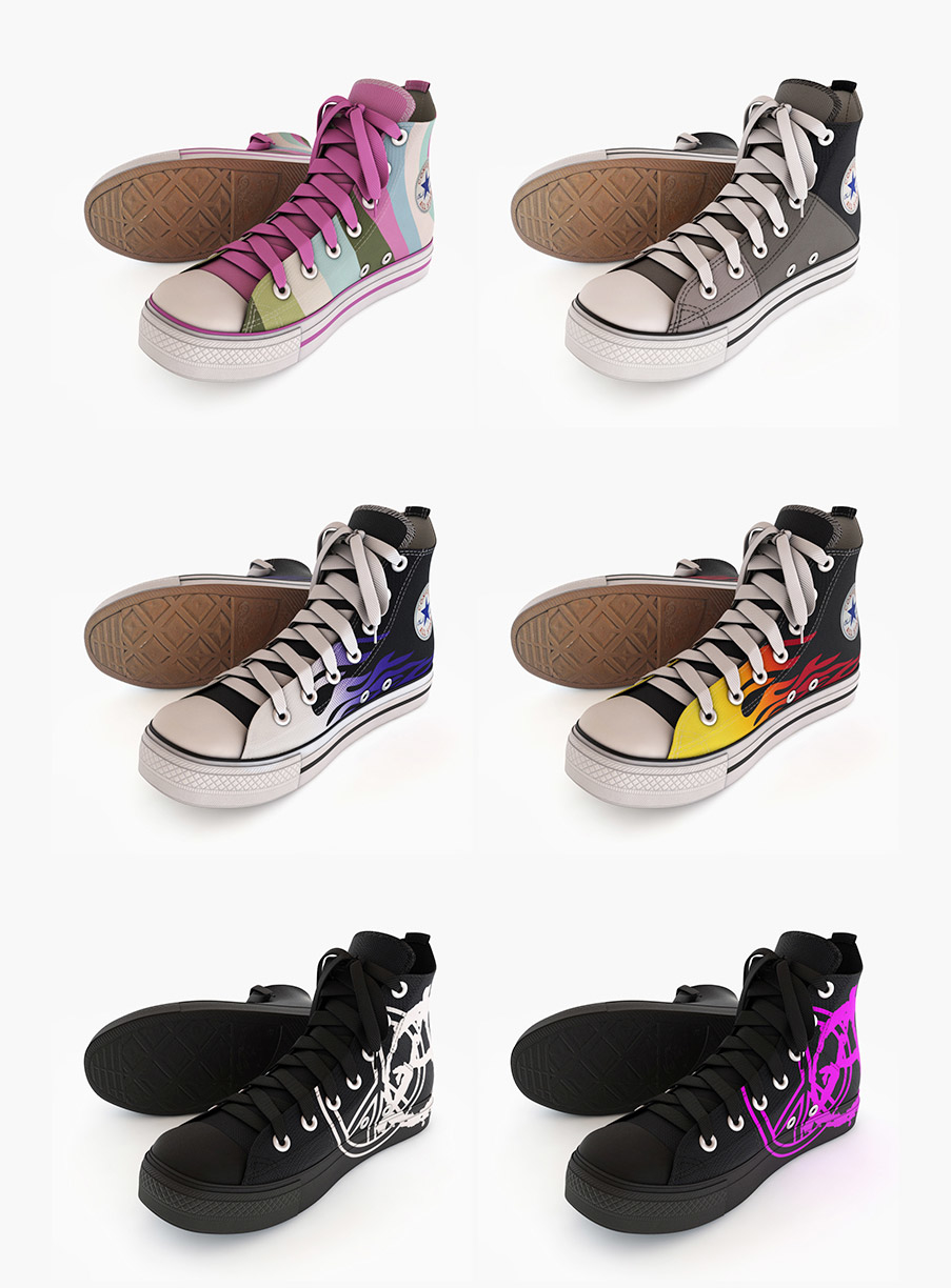 3d converse model