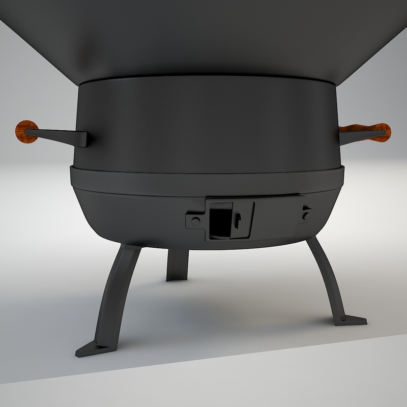 3d model of garden grill