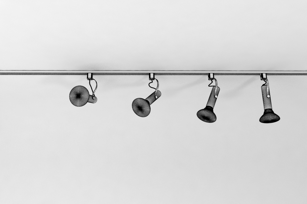track lighting 3d model