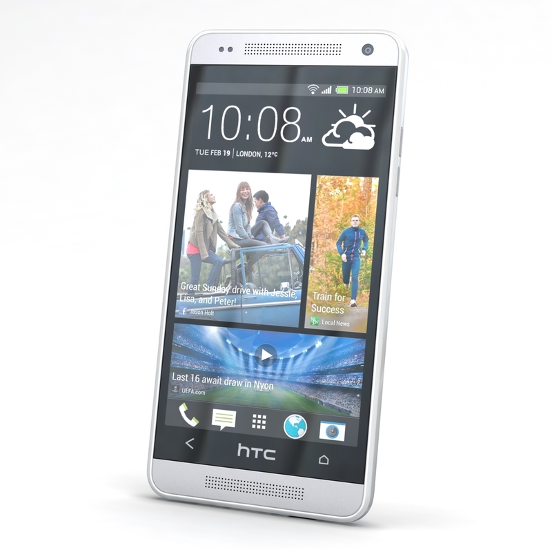 3d model htc mini black silver