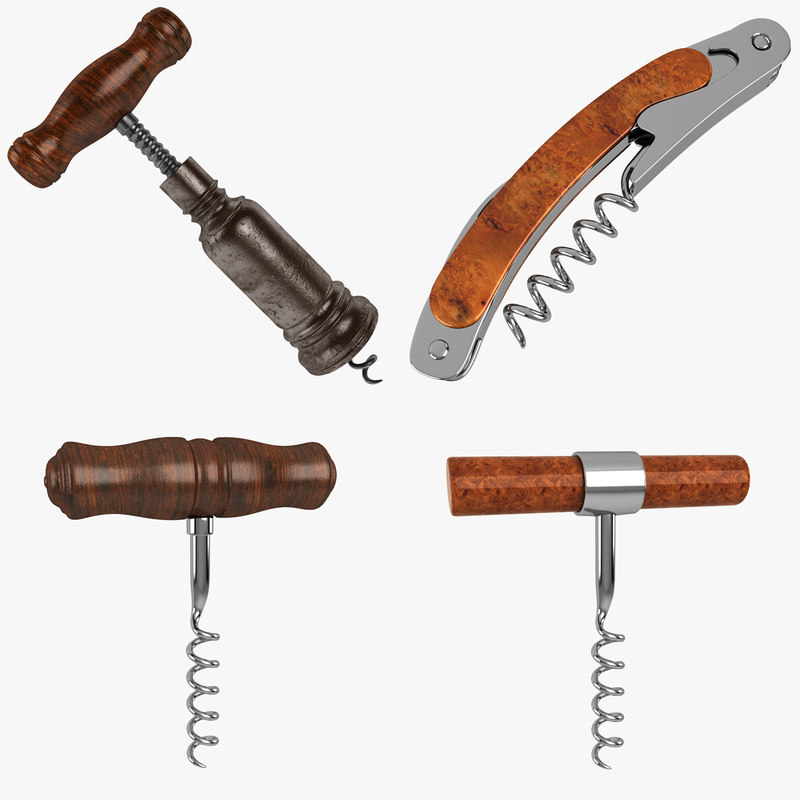 3d model corkscrew cork screw