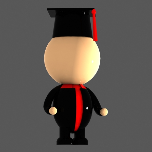3d model student character
