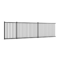 max curved wrought iron fence