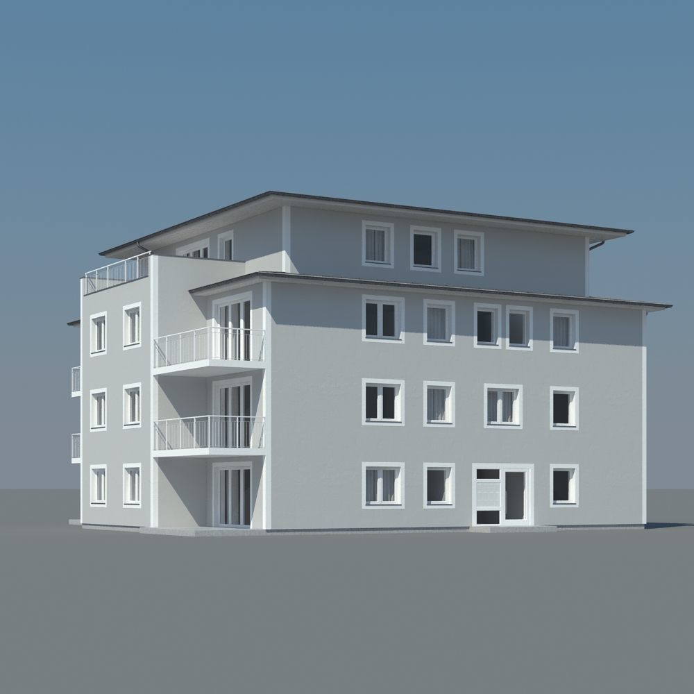 3d condo building model