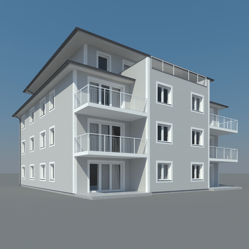 3d condo building model