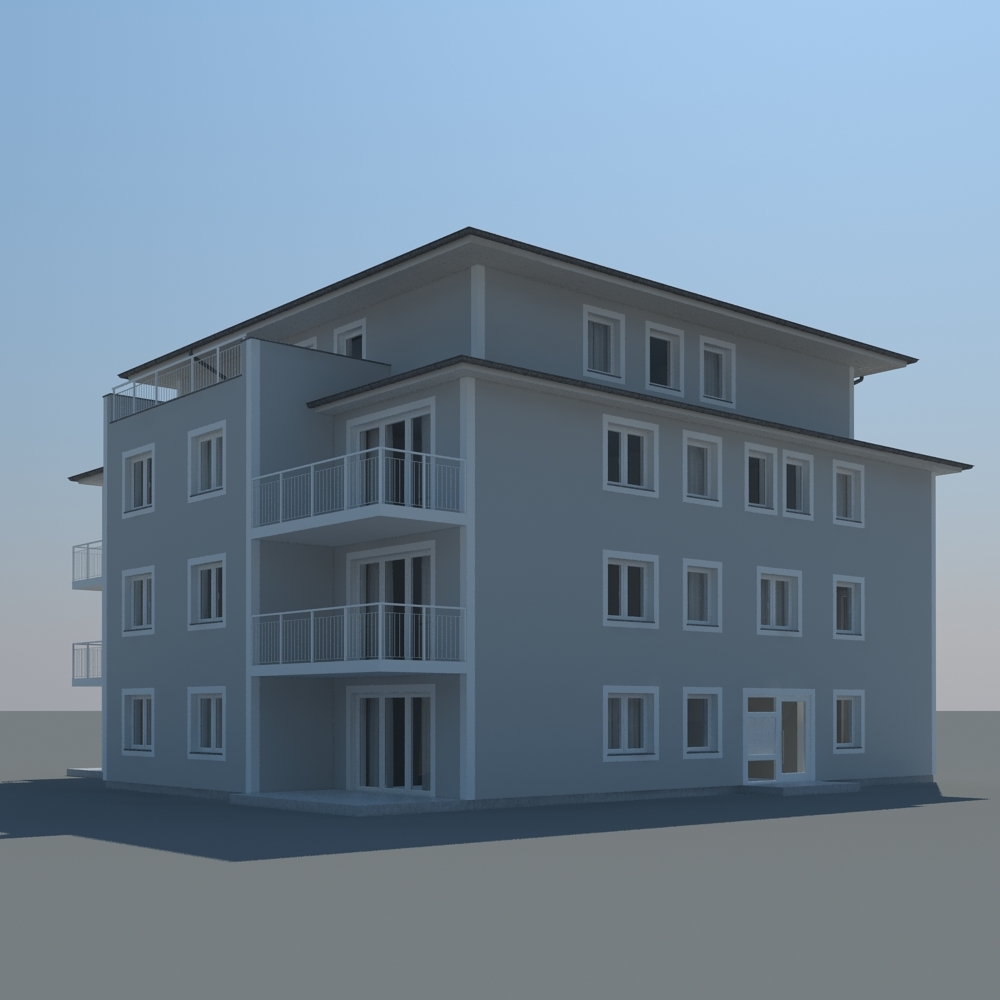 3d condo building model