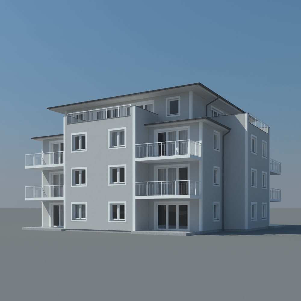 3d condo building model