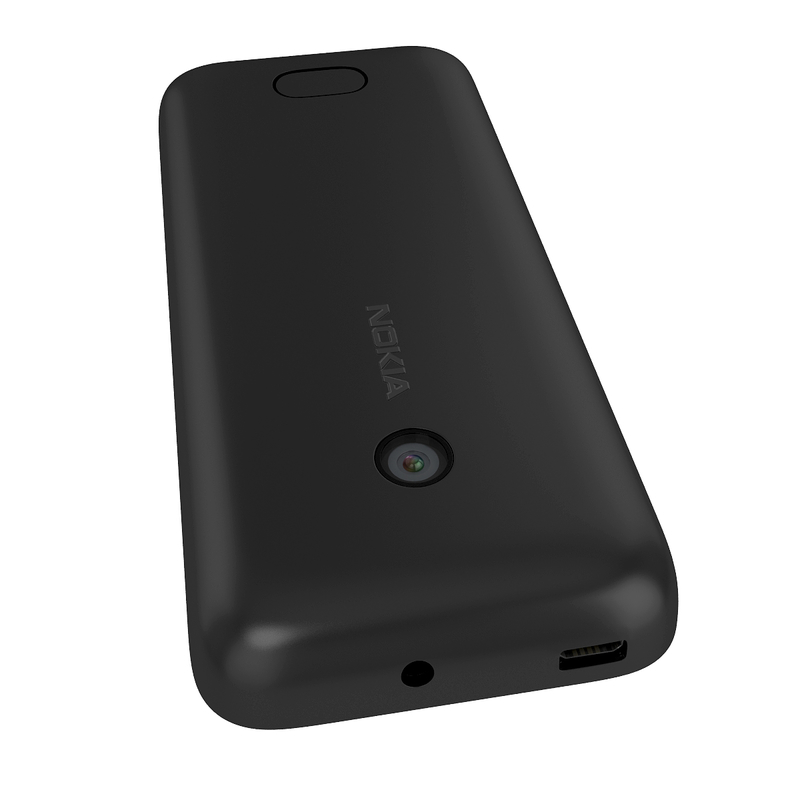 nokia 208 207 phone 3d model