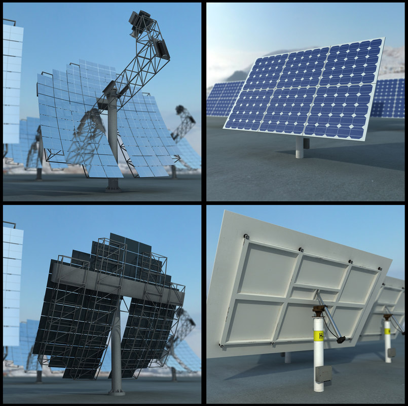 3d solar panel 2 model
