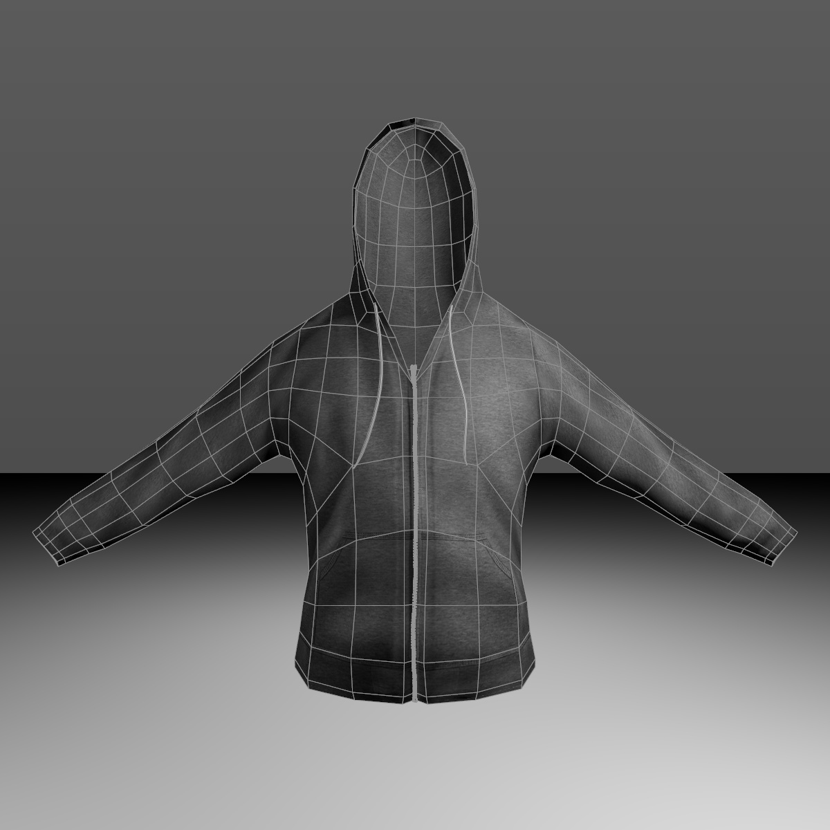 hoodie hood 3d model