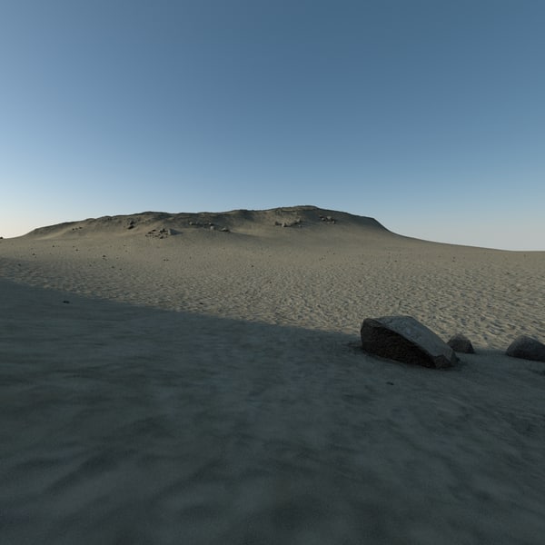 3d model desert terrain landscape