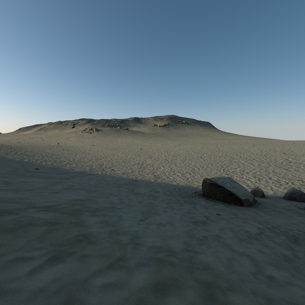 3d model desert terrain landscape
