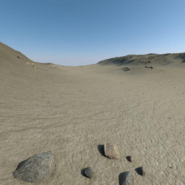 3d model desert terrain landscape