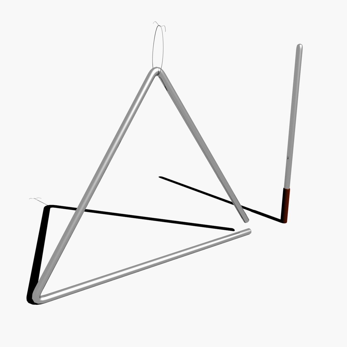 free musical instrument triangel 3d model