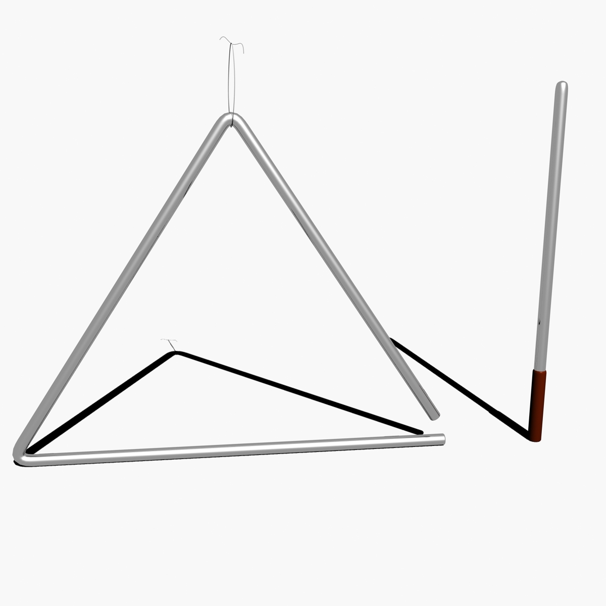 free musical instrument triangel 3d model