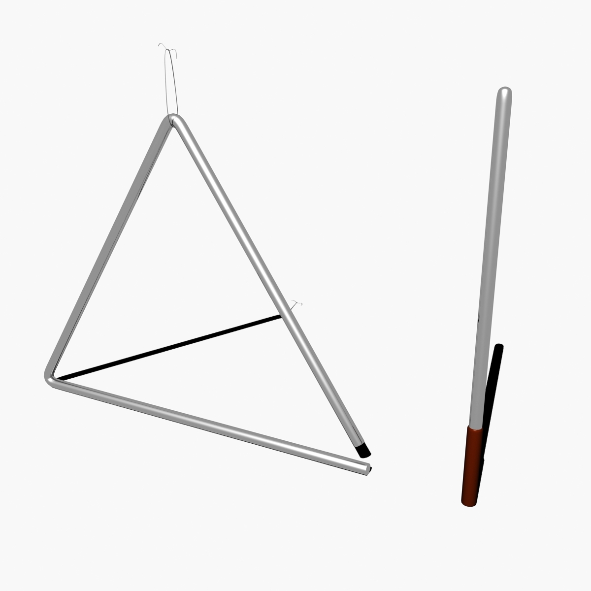 free musical instrument triangel 3d model