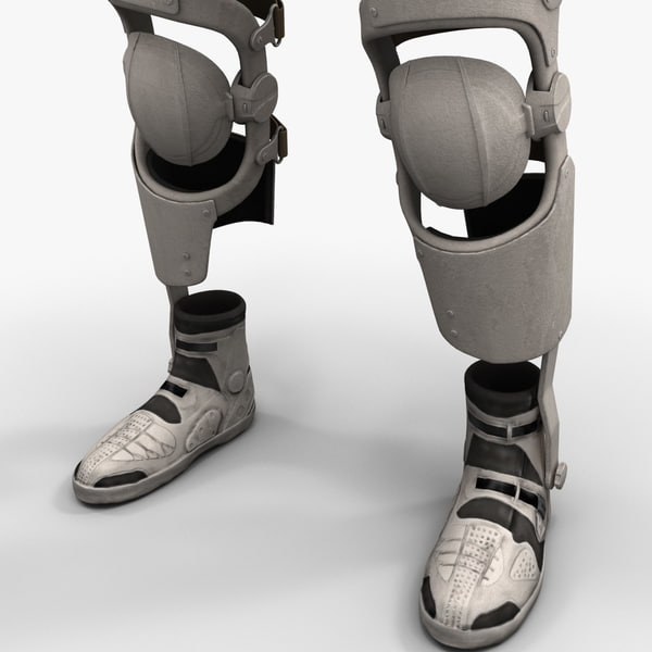 3ds max futuristic soldier leg armor