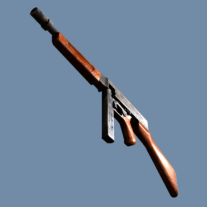 real-time thompson gun 1928 max