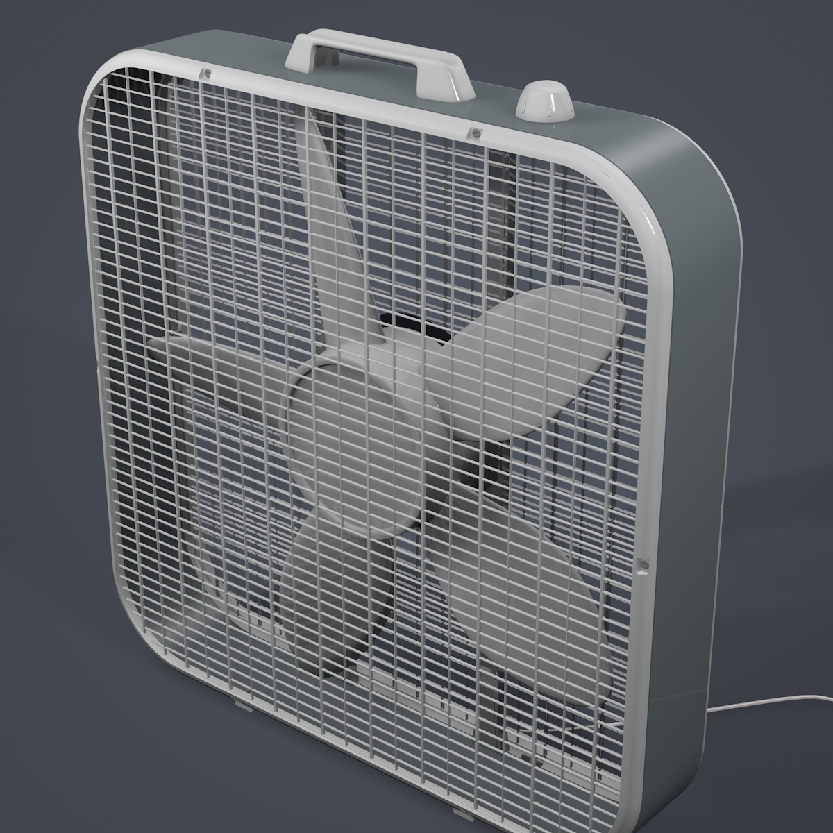 3d model box fan