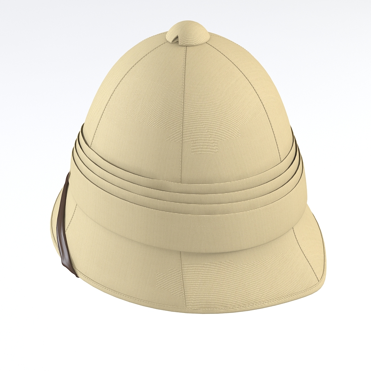 3d model of british pith helmet