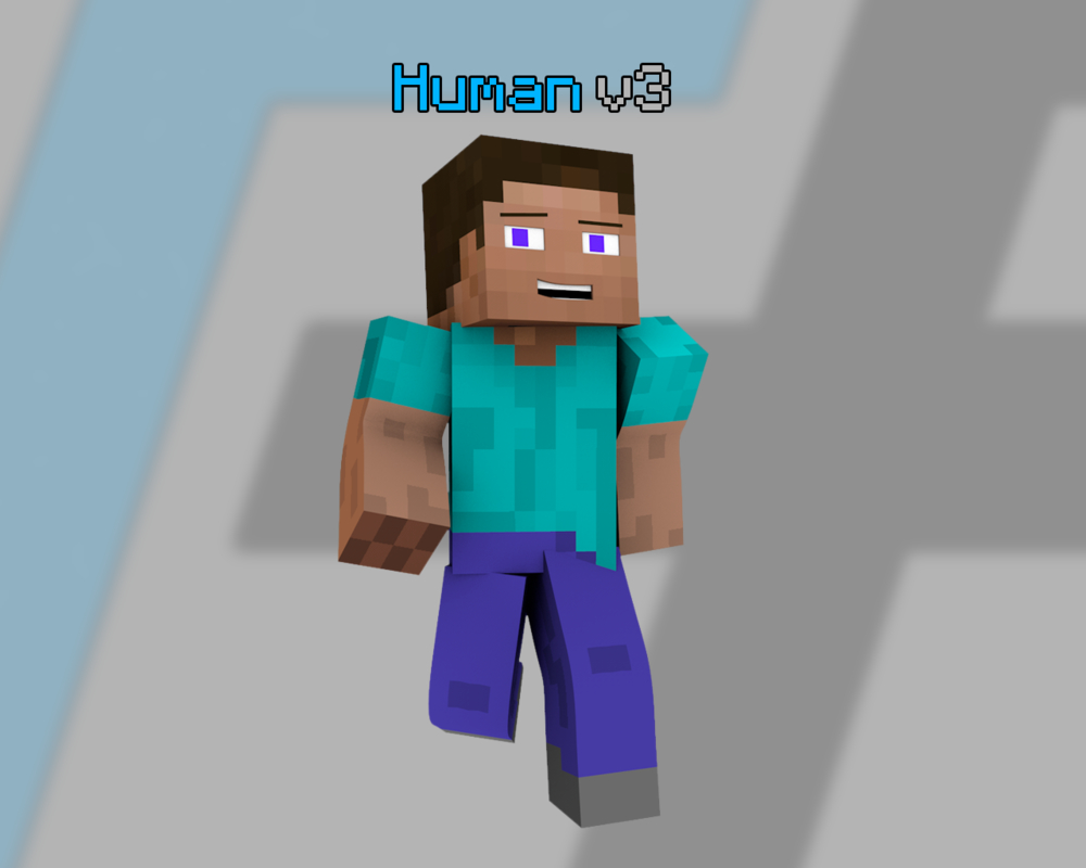 minecraft human rig v3 c4d free