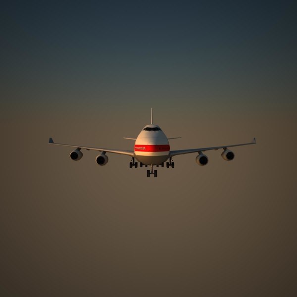 3d model boeing 747-400 mph