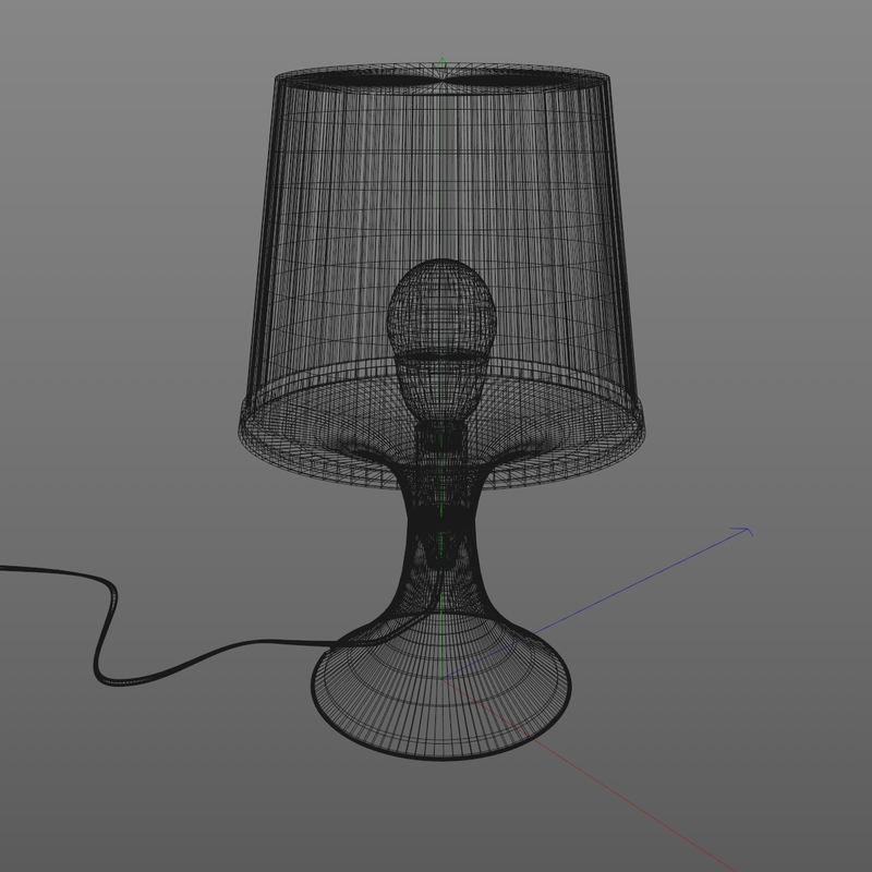 ikea lampan lamp c4d