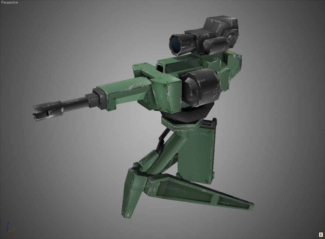 sentry turret 3d model