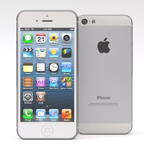 3d apple iphone 5 model