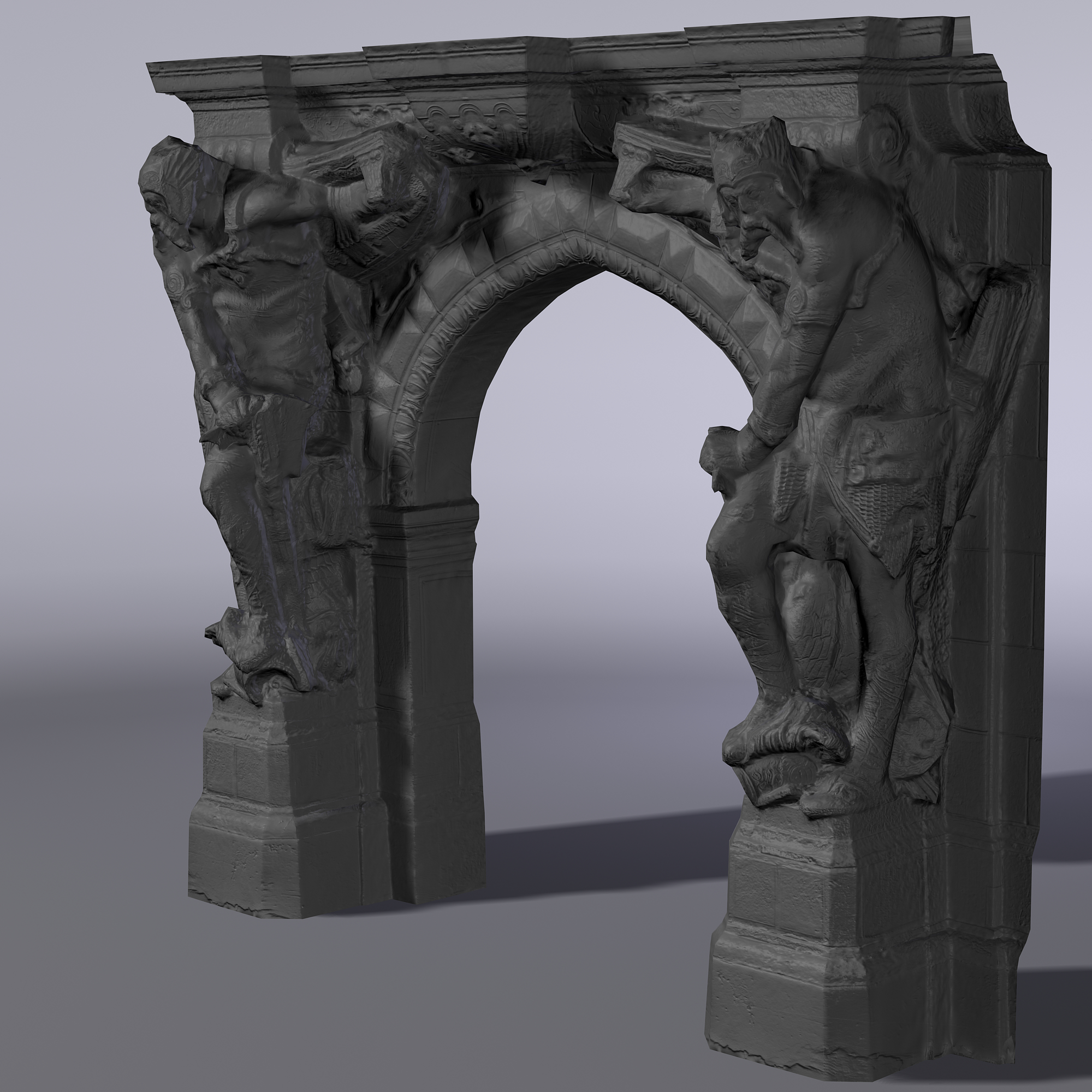modelo 3d GateKeeper Knight Dresden Arch Doorway - TurboSquid 760303