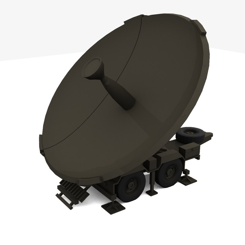 satellite dish 3d obj