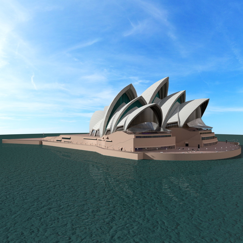 3d model of sydney opera house