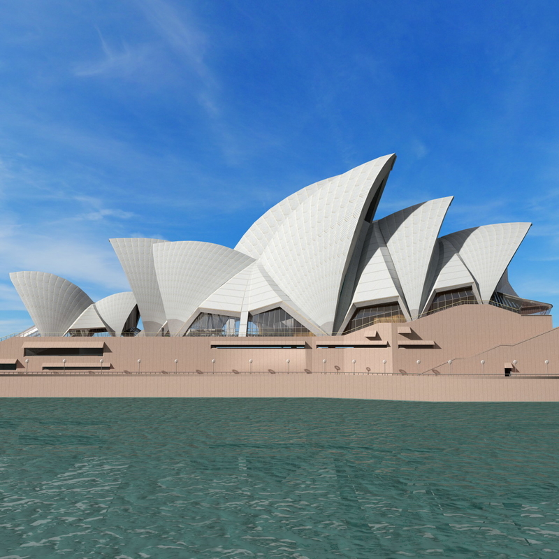 3d model of sydney opera house