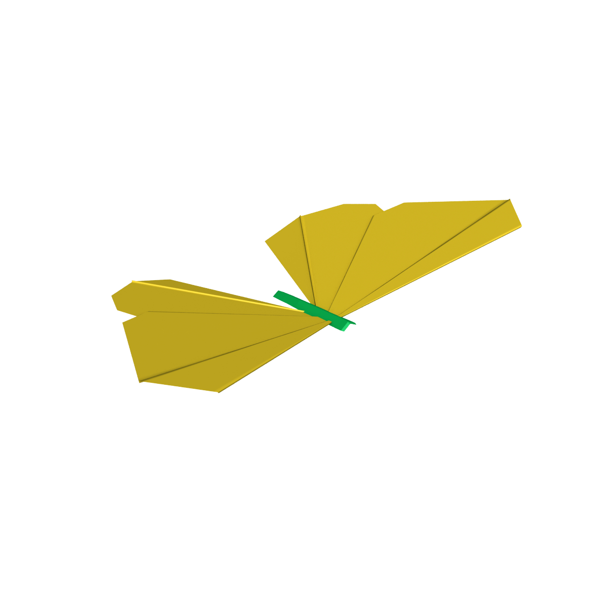 rigged origami butterfly 3d 3ds