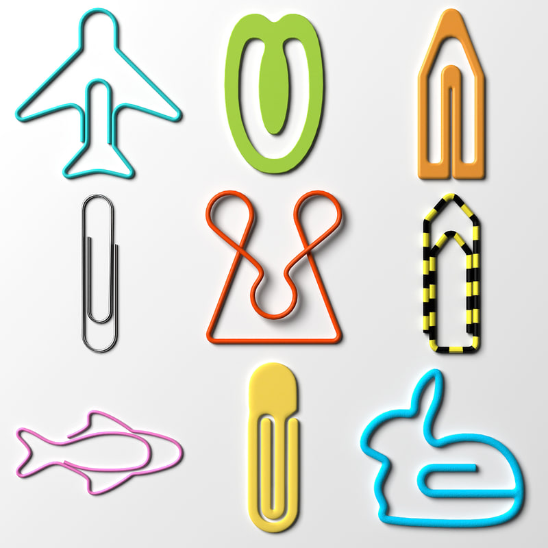 3d model paper clips