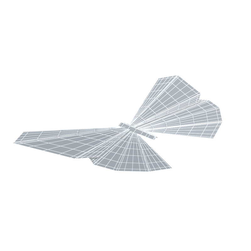 rigged origami butterfly 3d 3ds