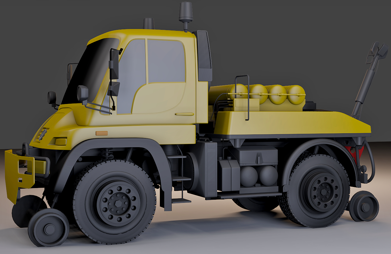 3d unimog u400 model