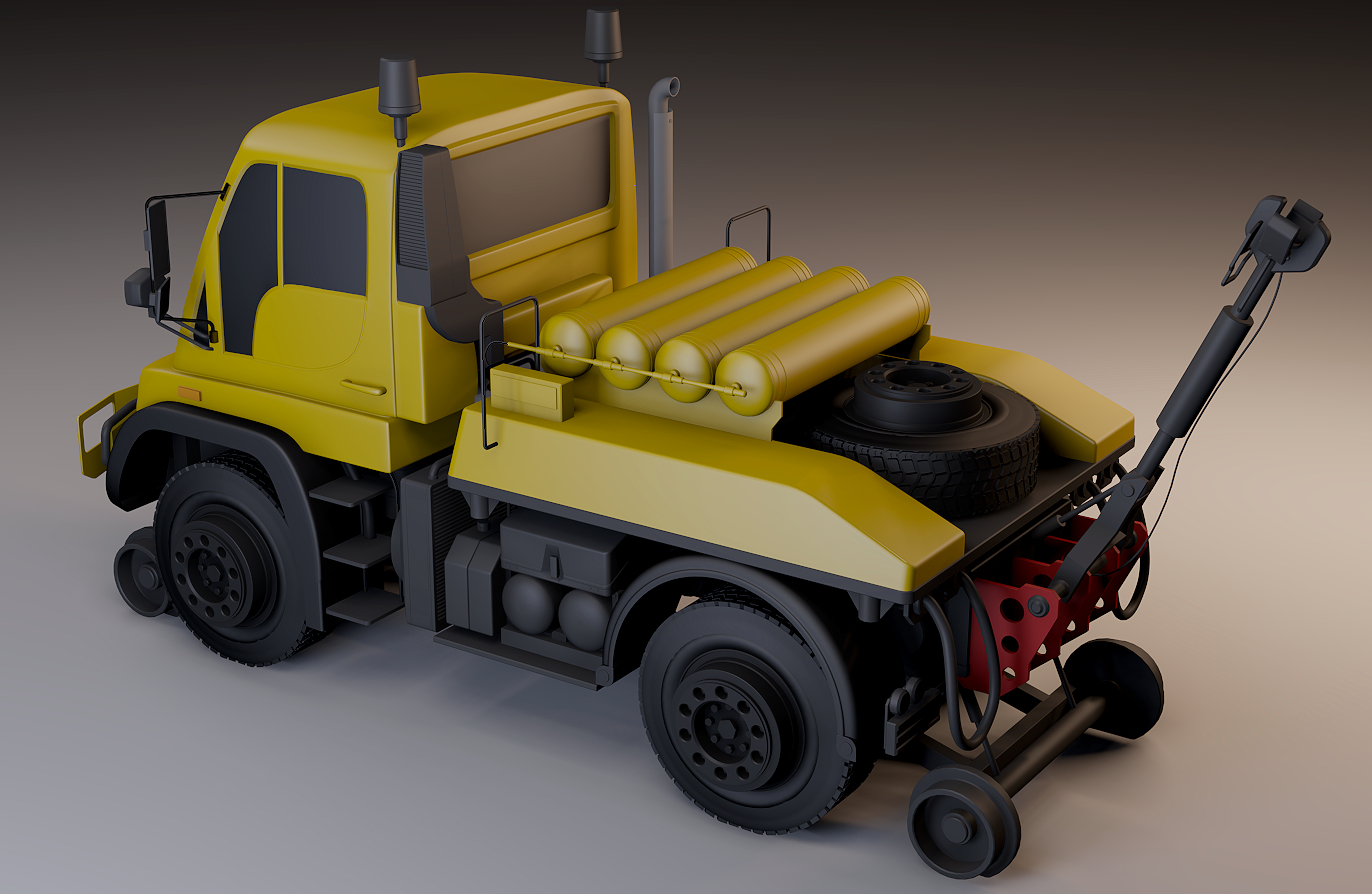 3d unimog u400 model