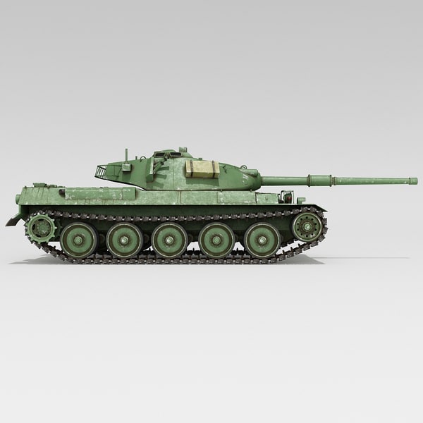 japanese type 74 tank 3d model