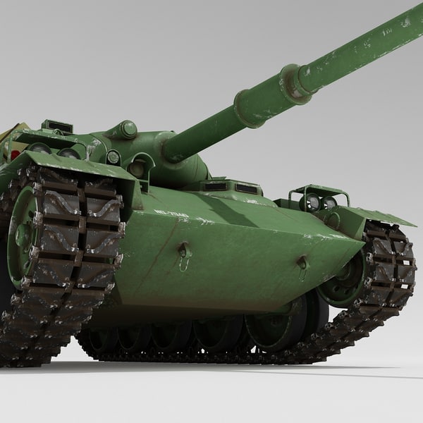japanese type 74 tank 3d model