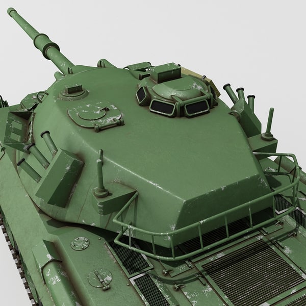 japanese type 74 tank 3d model