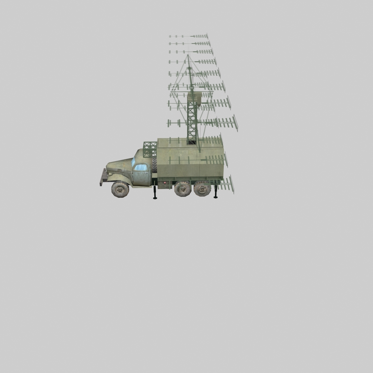 p-18 d radar 3d model