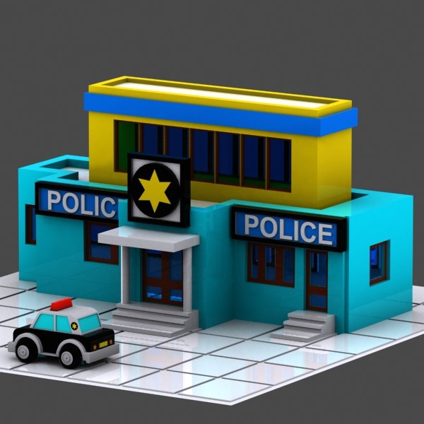 police station 3d model