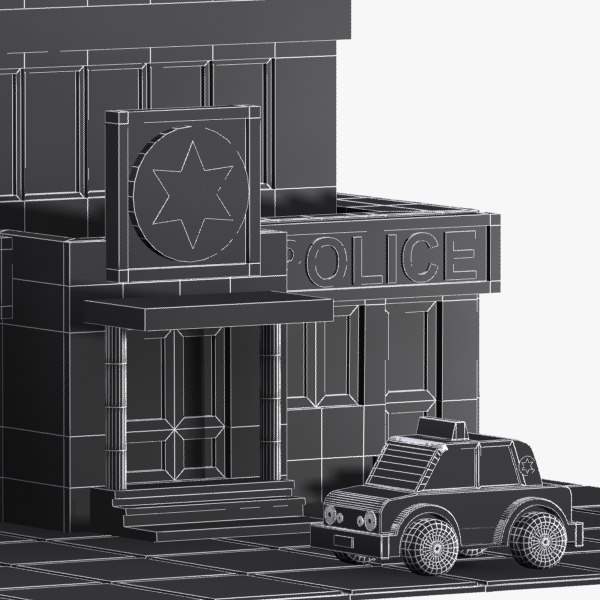 police station 3d model
