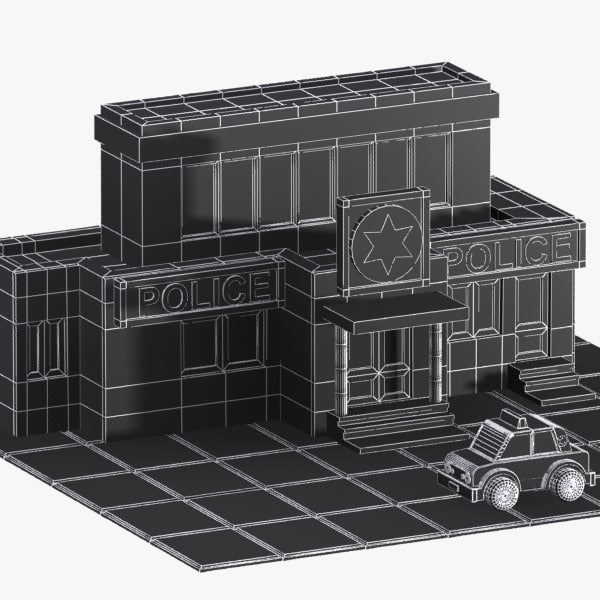 police station 3d model
