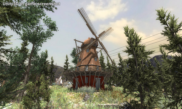 low-poly windmill wind 3ds