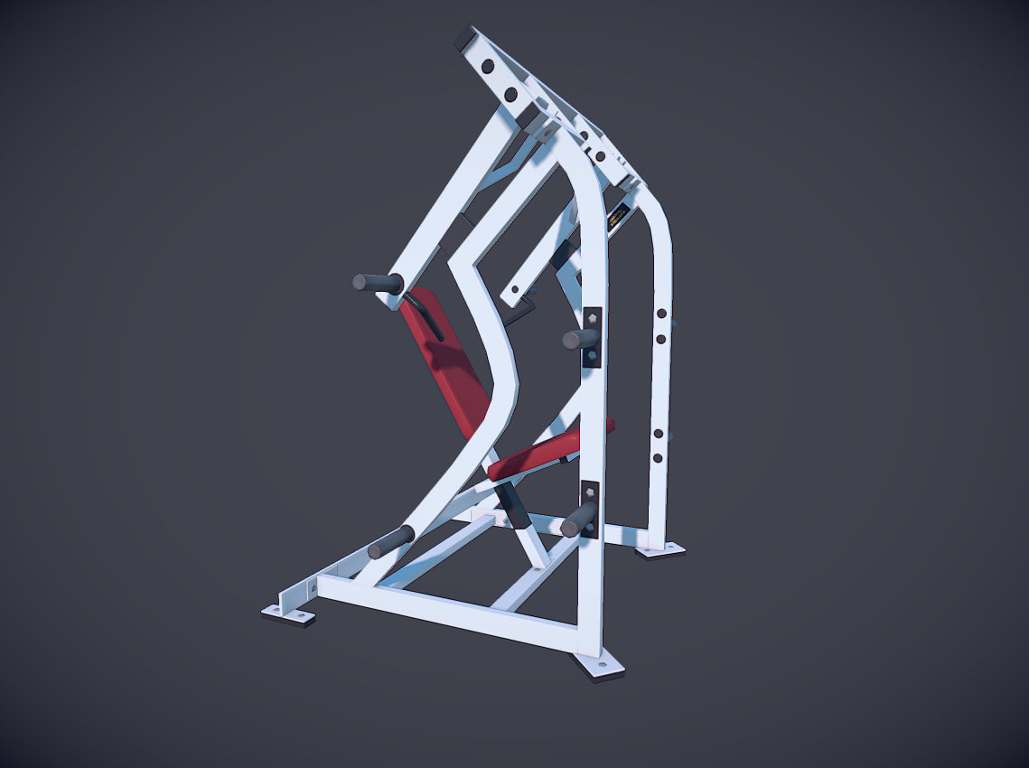 shoulder press 3d max